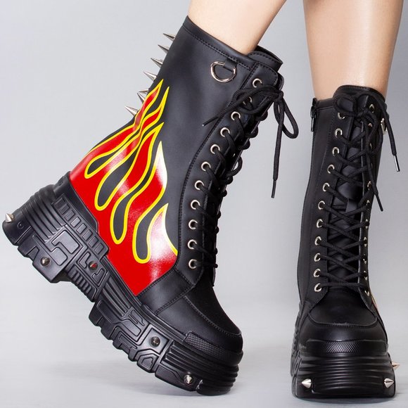Anthony Wang | Shoes | Anthony Wang X Wtf Mtf Hot Shot Platform Boots ...